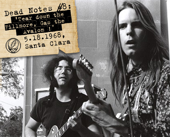 Dead Notes #8 : Alligator (5/18/68 Santa Clara, CA) : Aquarium Drunkard